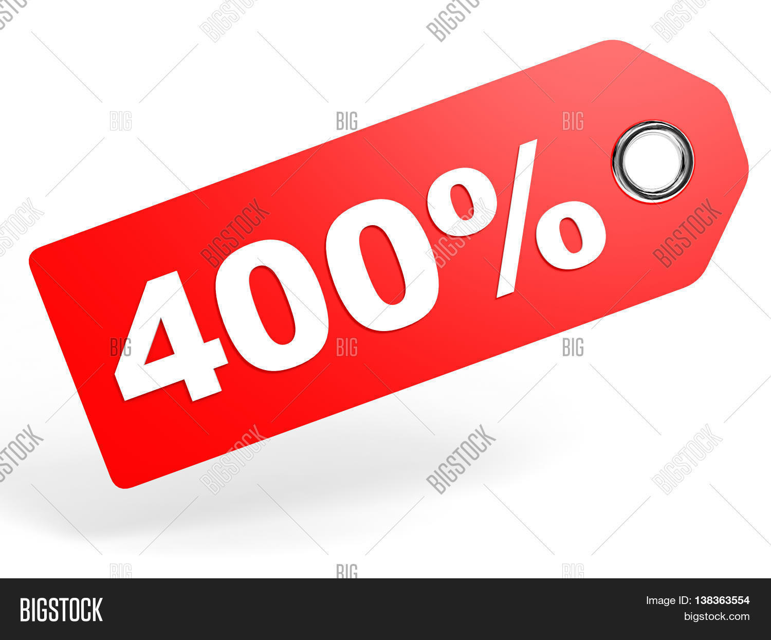 400 Percent Red Image & Photo (Free Trial) | Bigstock