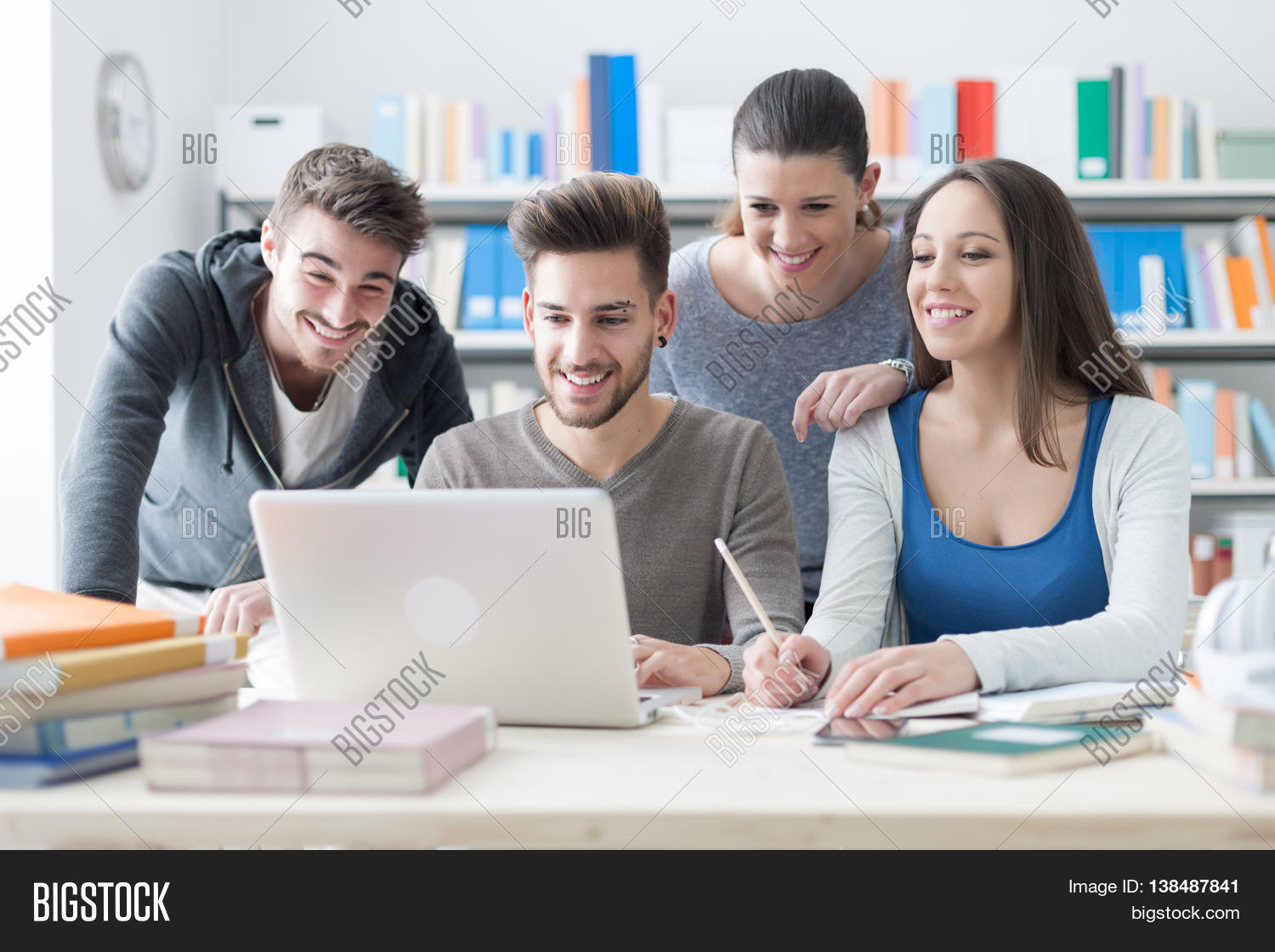 Schoolmates Studying Image & Photo (Free Trial) | Bigstock