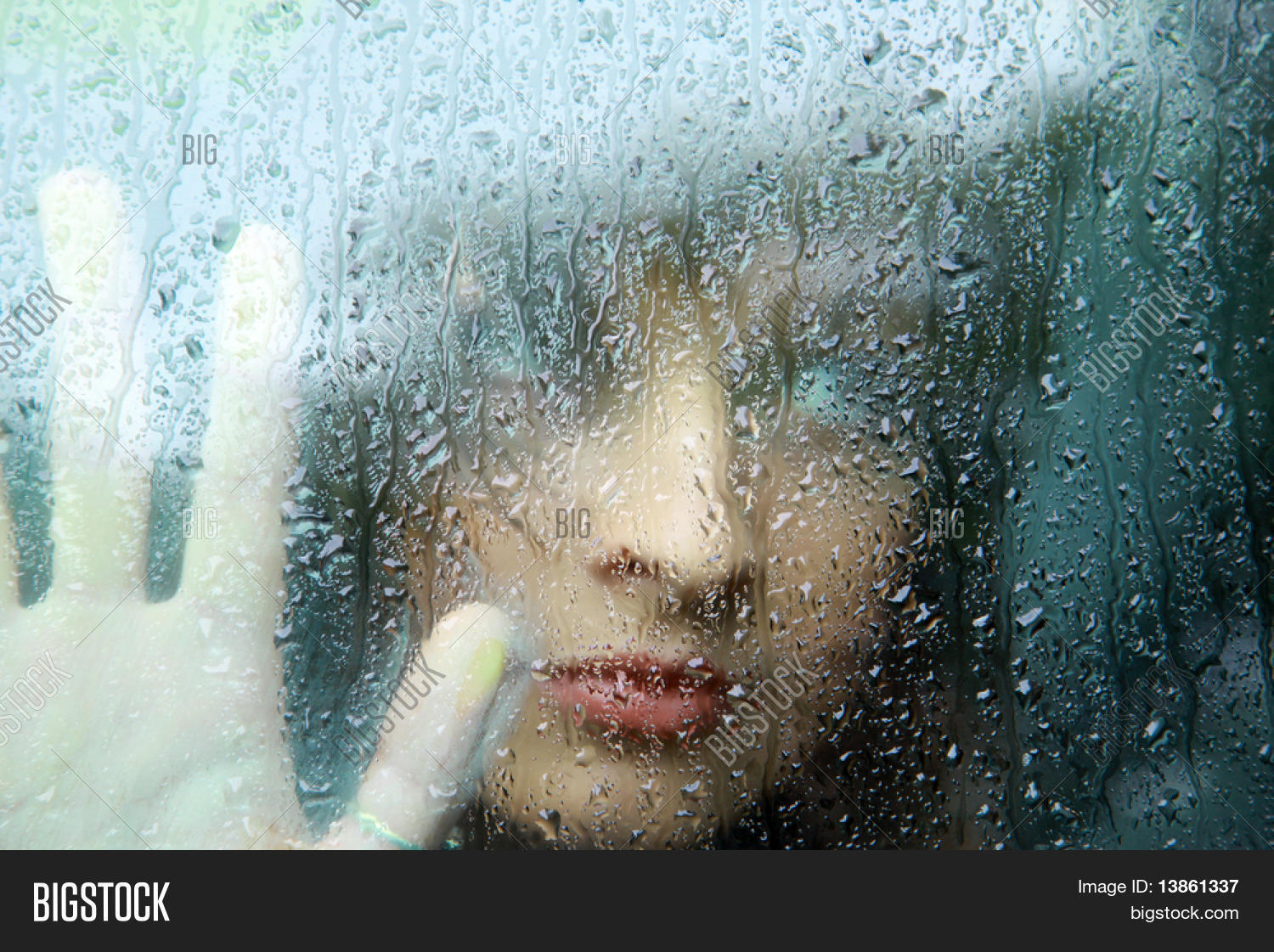 Sad Young Woman Rain Image & Photo (Free Trial) | Bigstock