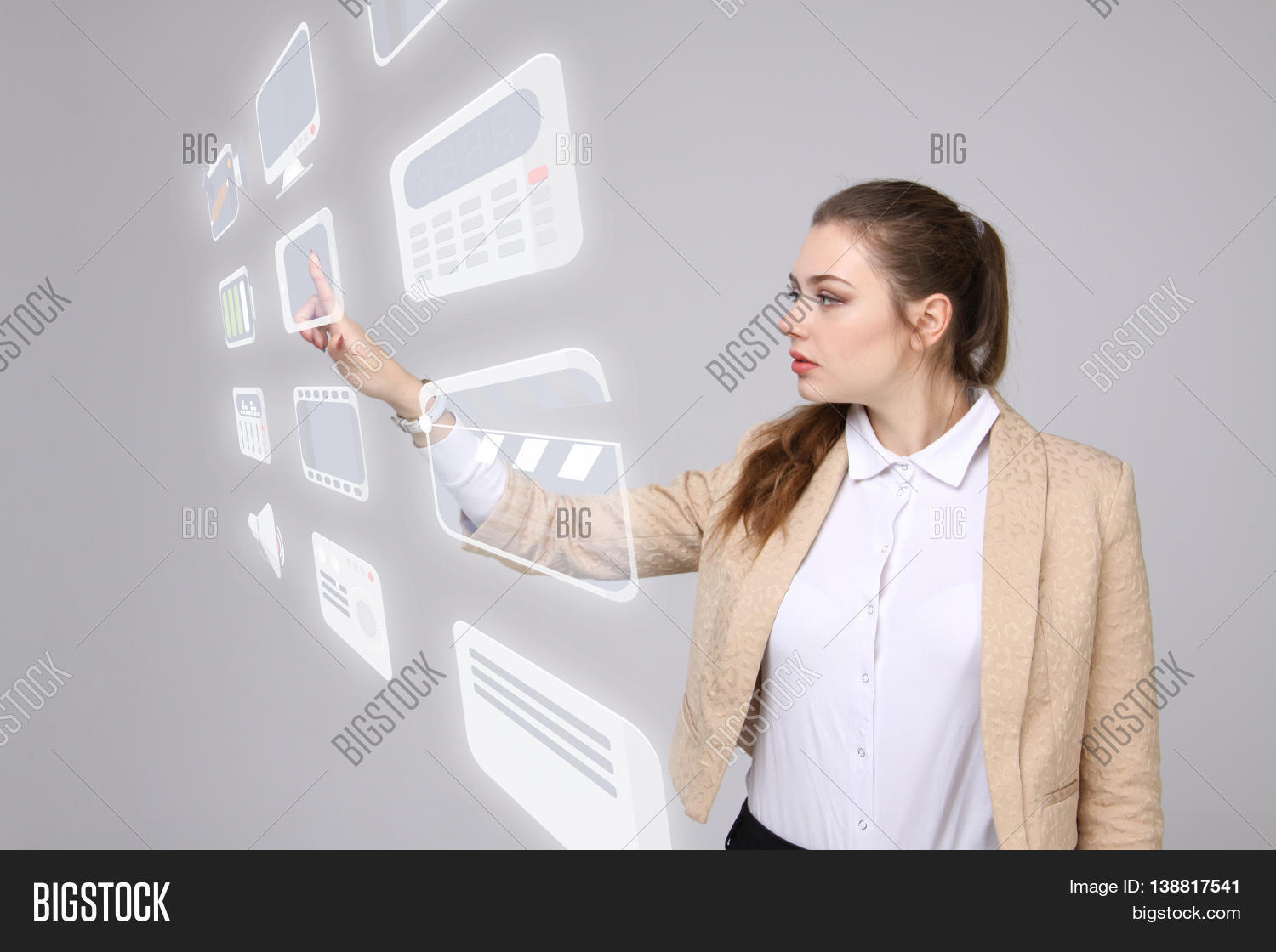 Woman Pressing Image & Photo (Free Trial) | Bigstock