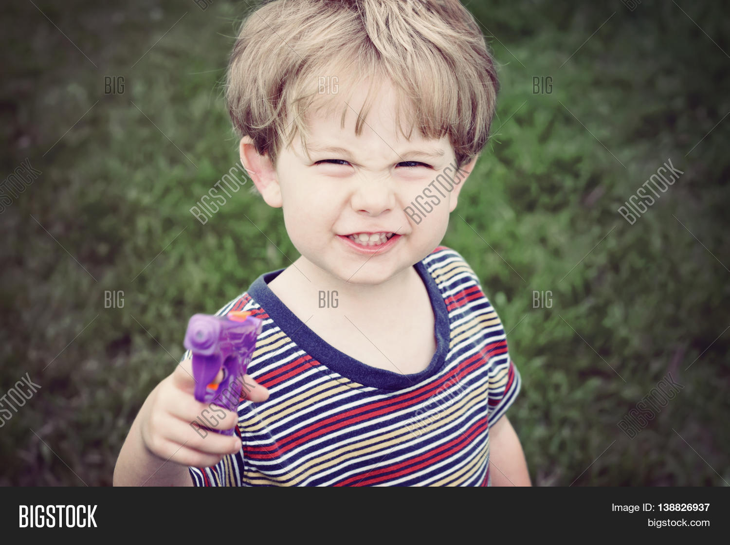 Child Holding Gun Image & Photo (Free Trial) | Bigstock