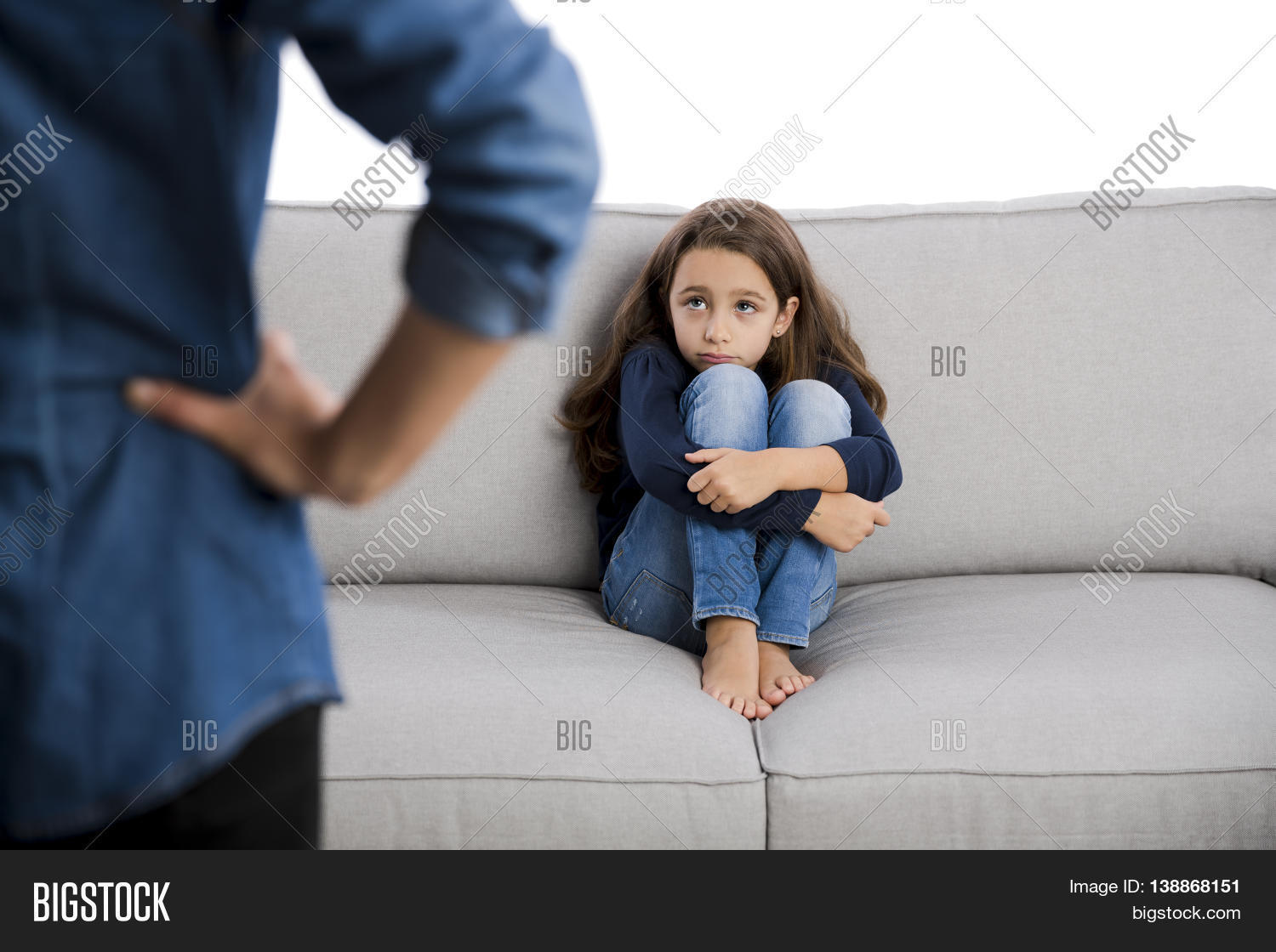 Grown Rebuking Little Image & Photo (Free Trial) | Bigstock