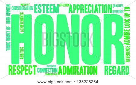 Honor Word Cloud On Vector & Photo (Free Trial) | Bigstock