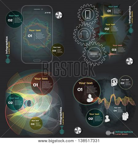 Set Infographics Vector & Photo (Free Trial) | Bigstock