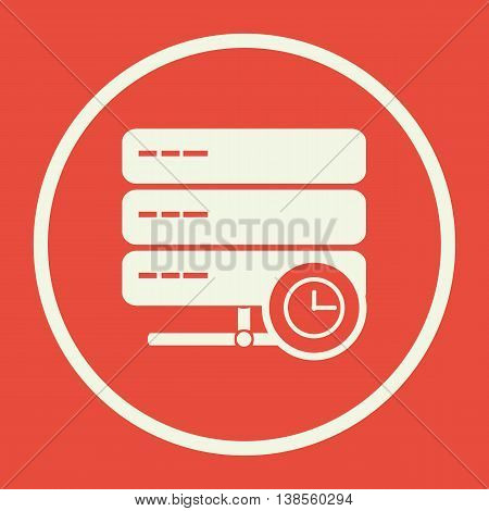 Server Time Icon Vector & Photo (Free Trial) | Bigstock