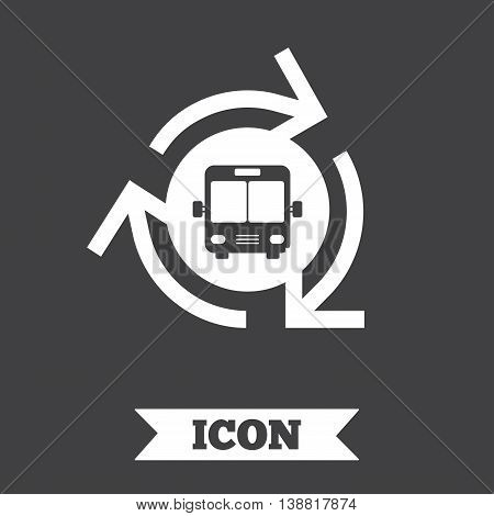Bus Shuttle Icon. Vector & Photo (Free Trial) | Bigstock