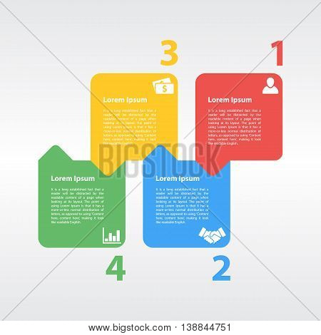 Four Steps Sequence Vector & Photo (Free Trial) | Bigstock
