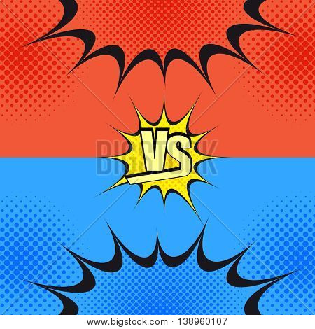 Versus Wording Comic Vector & Photo (Free Trial) | Bigstock