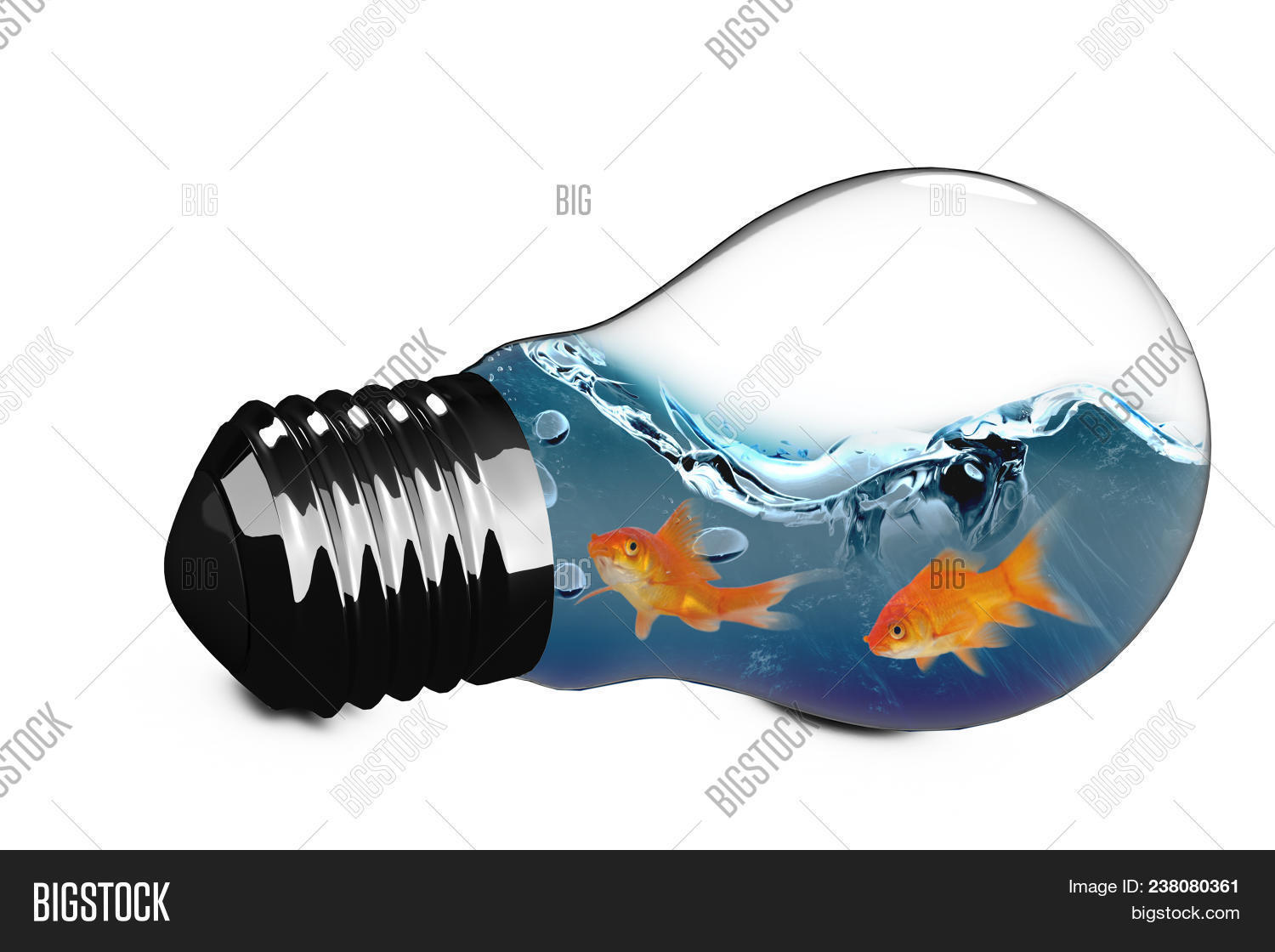 3D Empty Light Bulb Image & Photo (Free Trial) | Bigstock