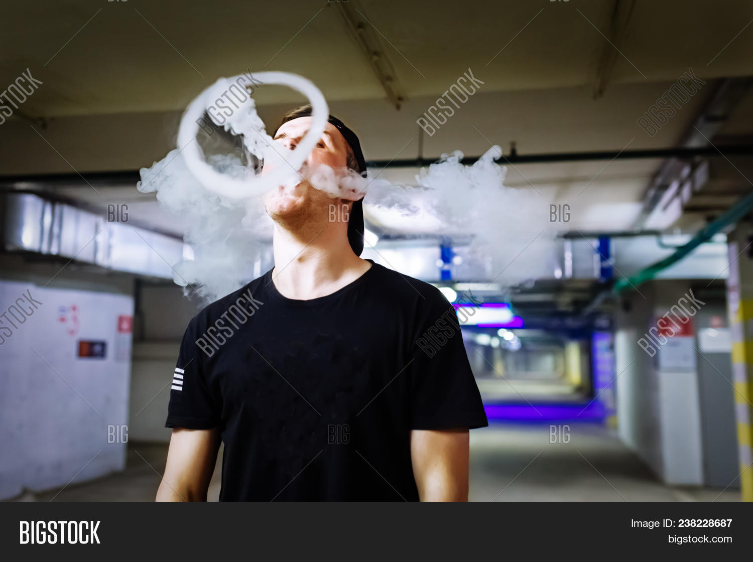 Man Cap Smoke Image & Photo (Free Trial) | Bigstock