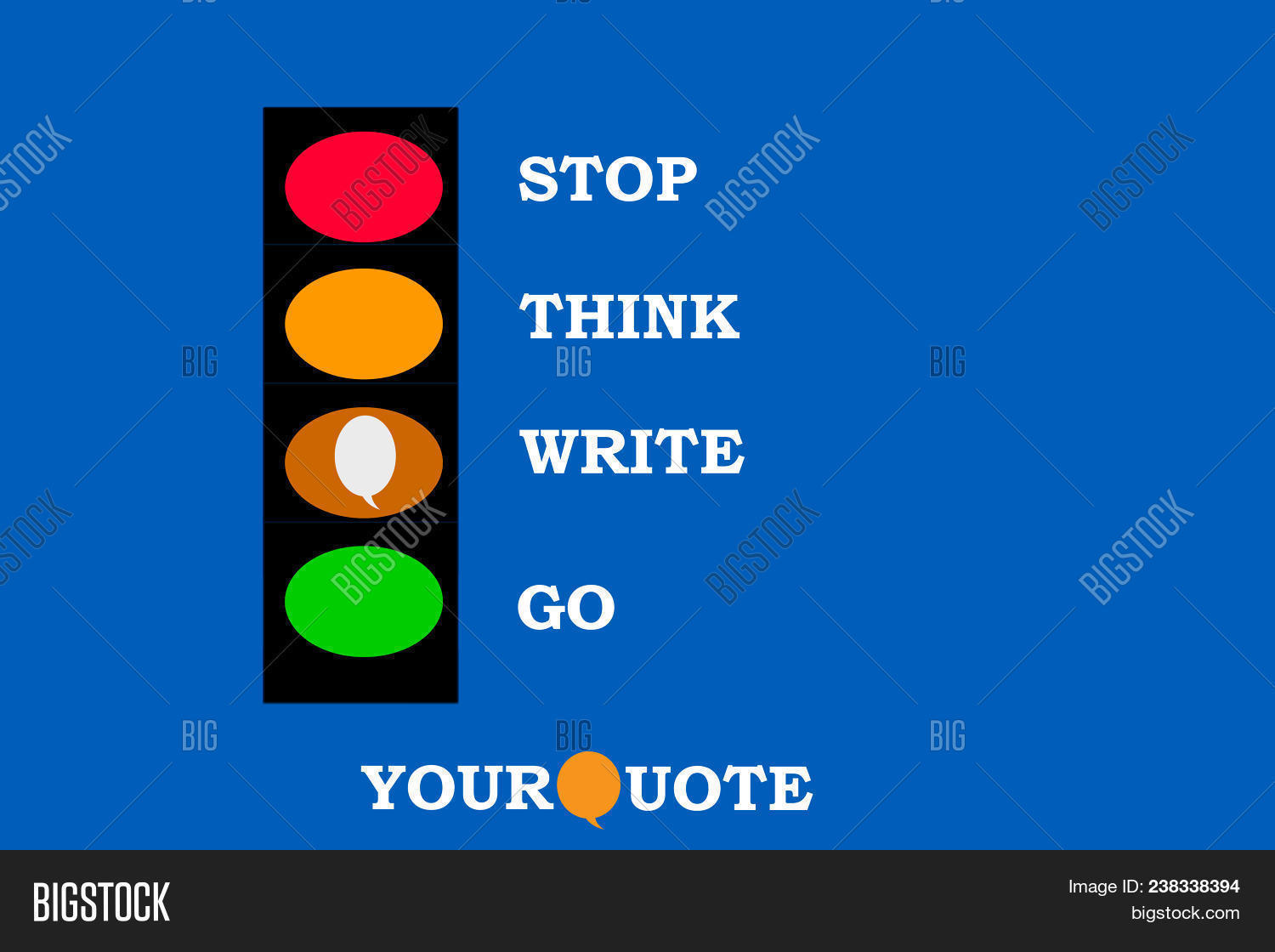 Stop, Think, Write Go Image & Photo (Free Trial) | Bigstock