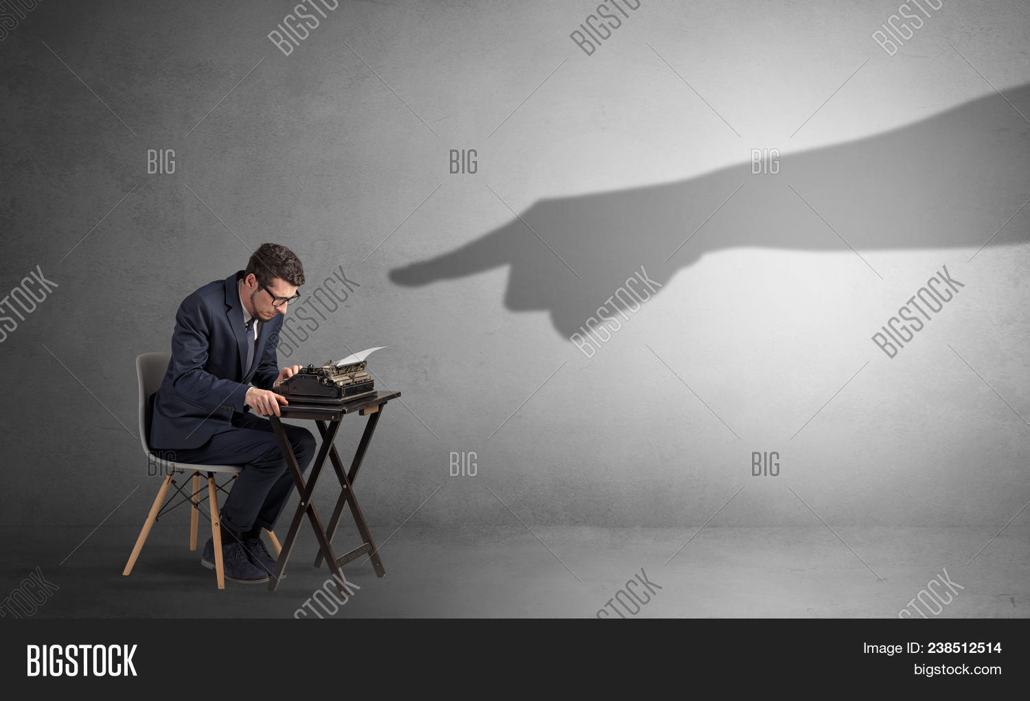 Shadow Hand Pointing Image & Photo (Free Trial) | Bigstock