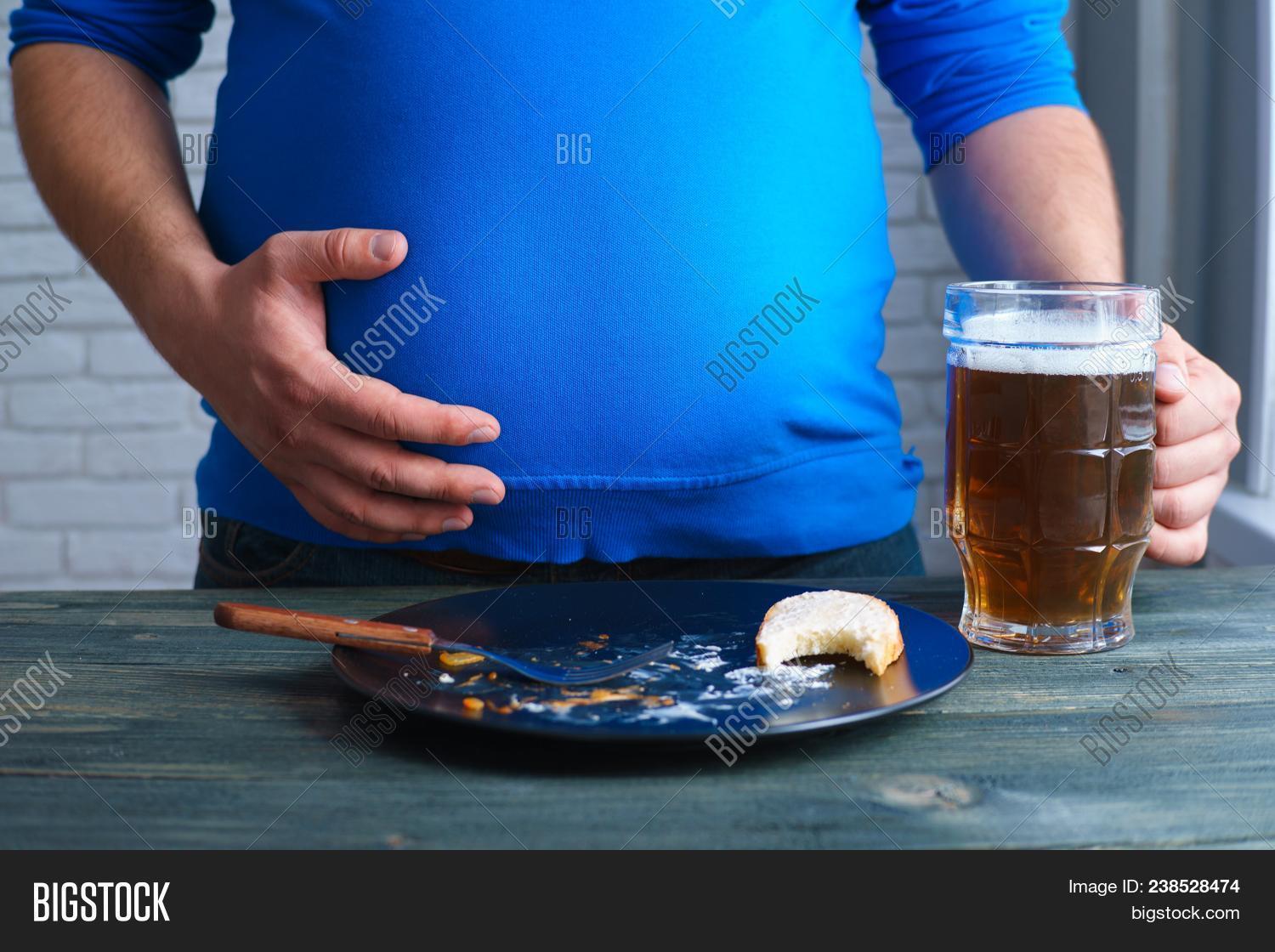Overweight Man Obese Image & Photo (Free Trial) | Bigstock