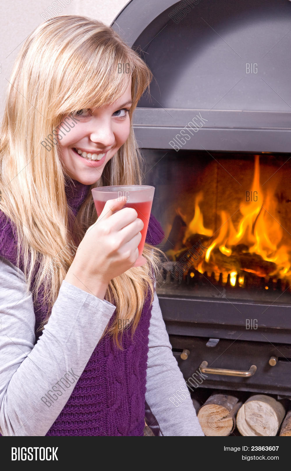 Girl Drinking Tea Image & Photo (Free Trial) | Bigstock