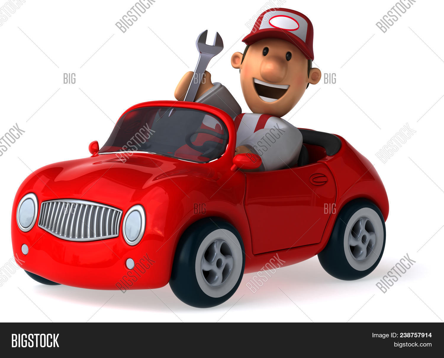 Fun Mechanic - 3D Image & Photo (Free Trial) | Bigstock