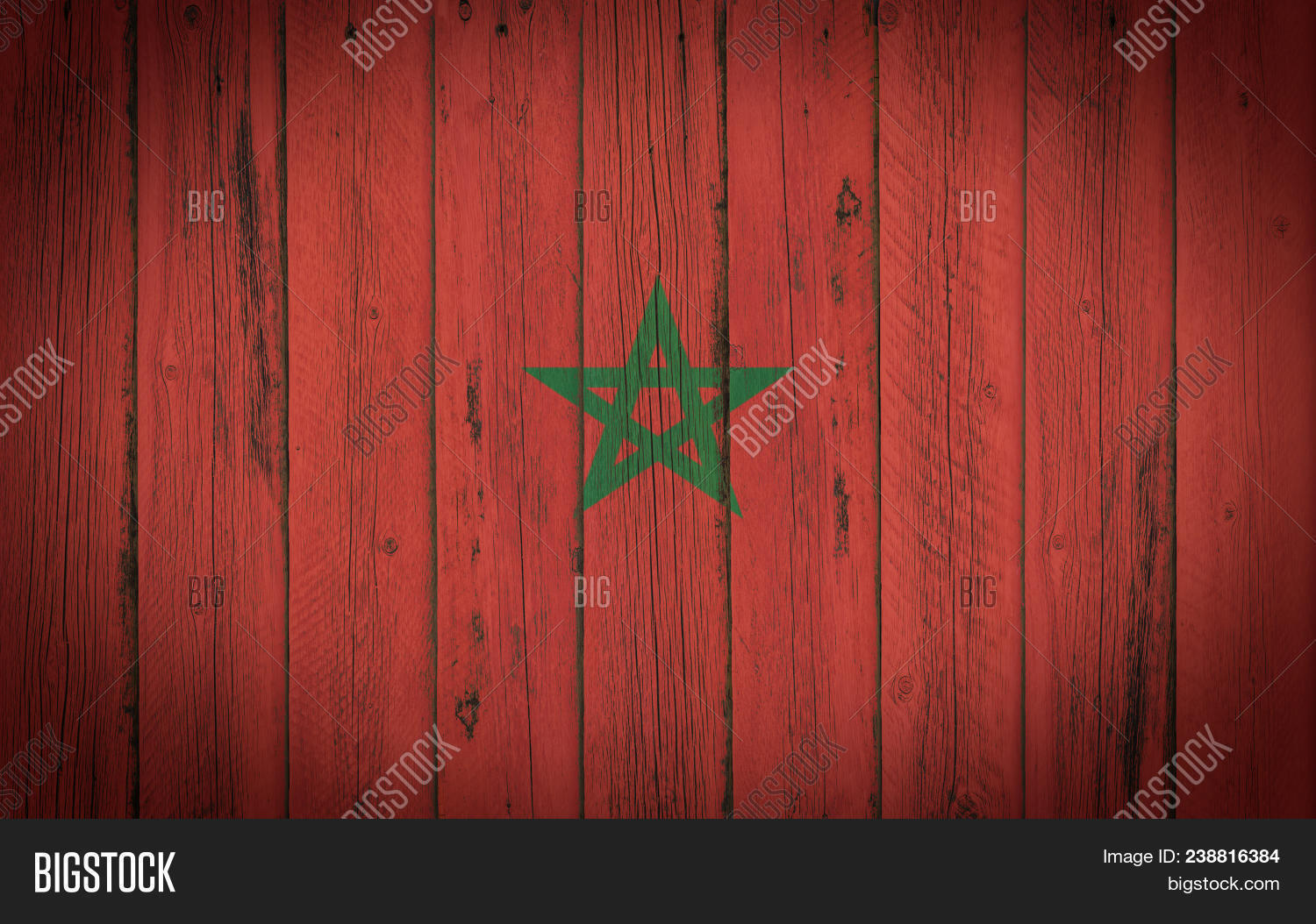 Flag Morrocco Painted Image & Photo (Free Trial) | Bigstock