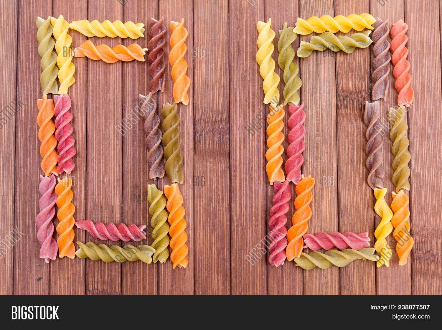 Fusilli Pasta Color Image & Photo (Free Trial) | Bigstock
