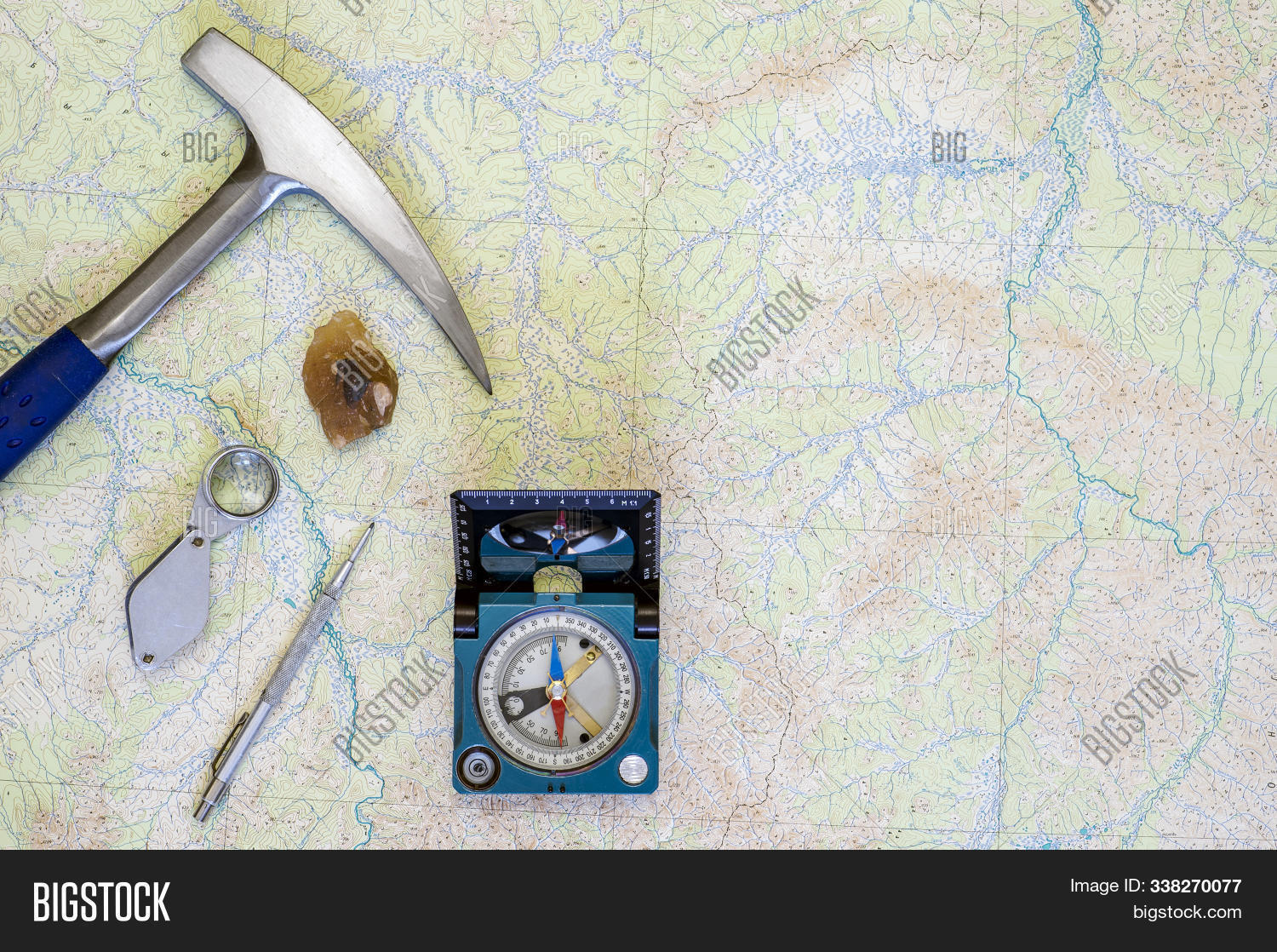 Tools Geologist Laid Image & Photo (Free Trial) | Bigstock