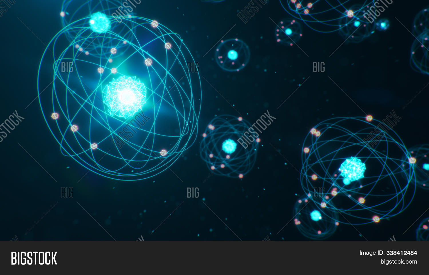 3d Illustration Atomic Image & Photo (Free Trial) | Bigstock