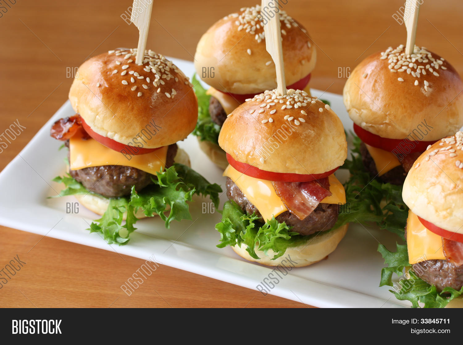 Mini Hamburgers, Mini Image & Photo (Free Trial) | Bigstock