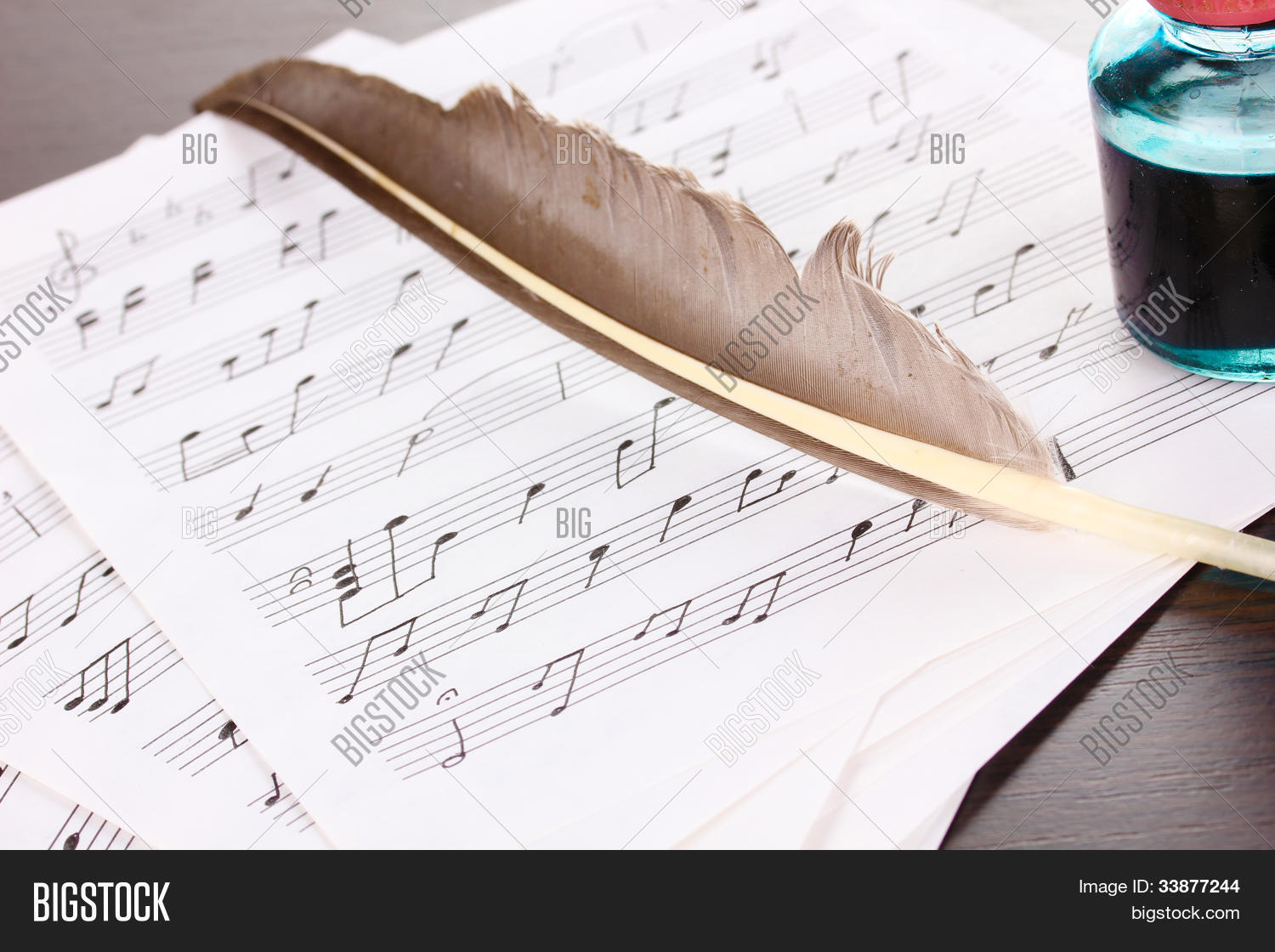 Musical Notes Feather Image & Photo (Free Trial) | Bigstock