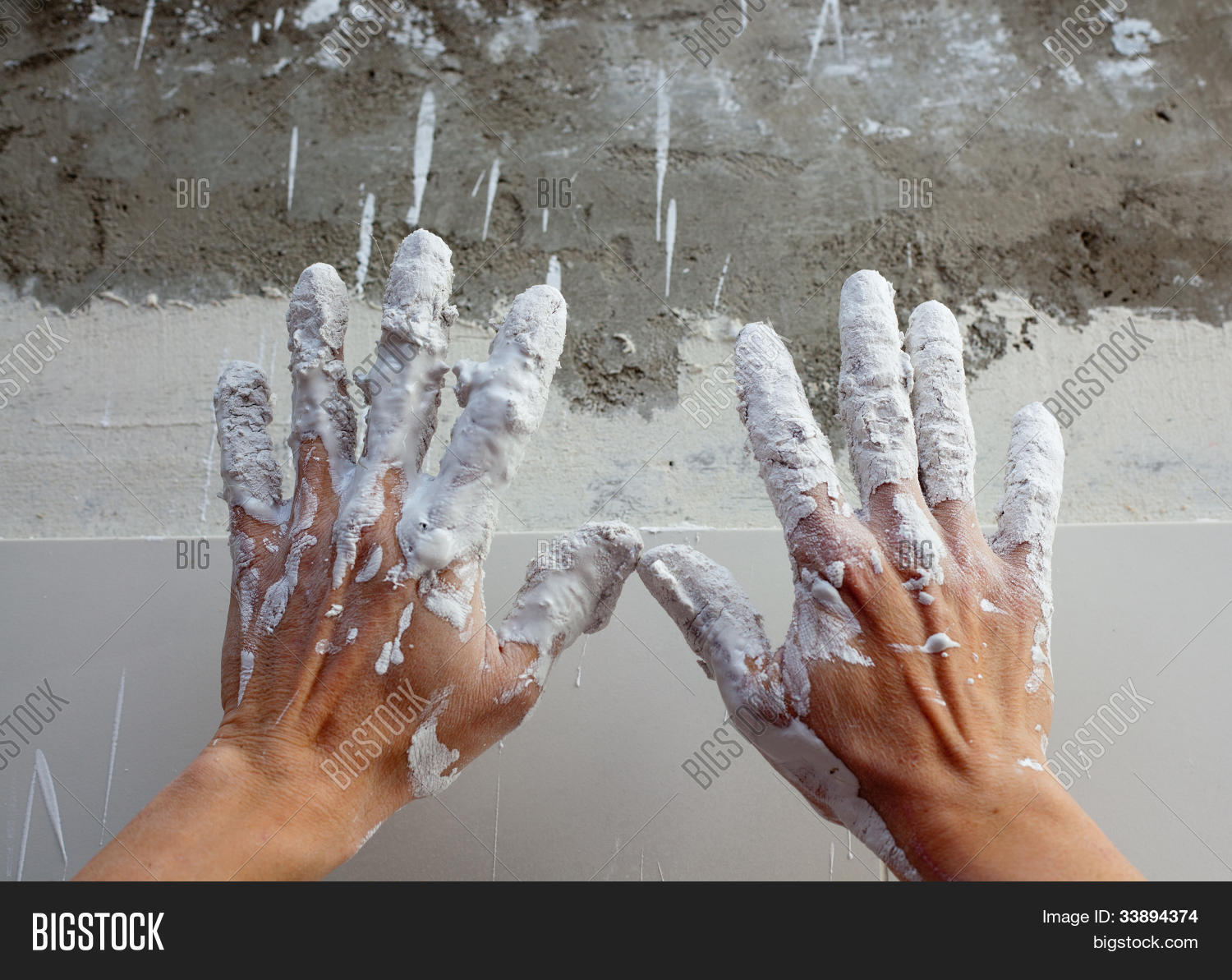 Artist Plastering Man Image & Photo (Free Trial) | Bigstock