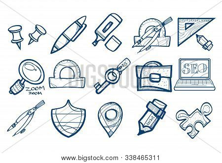 Set Icons Hand Vector & Photo (Free Trial) | Bigstock