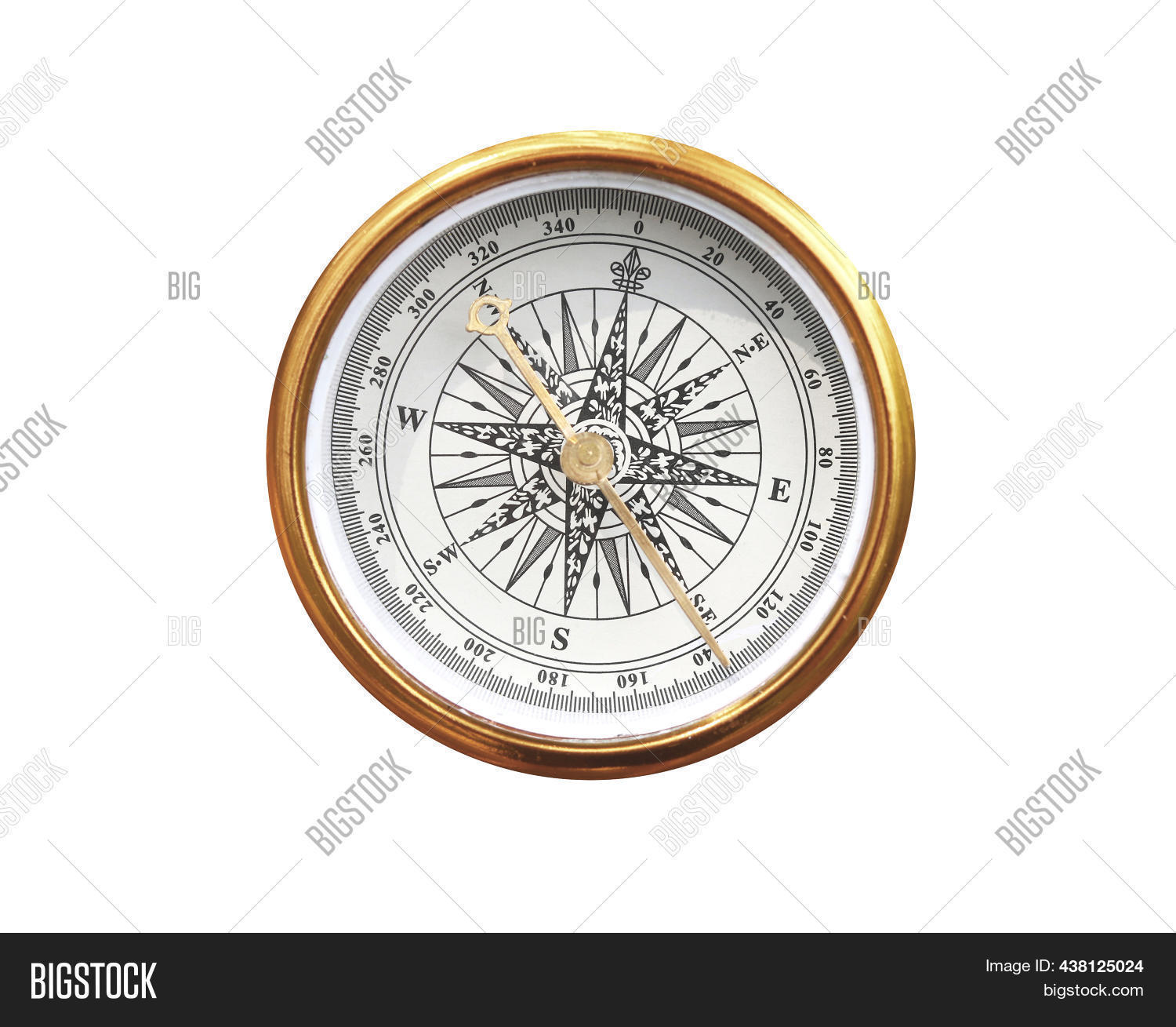 Round Compass Isolated Image & Photo (Free Trial) | Bigstock