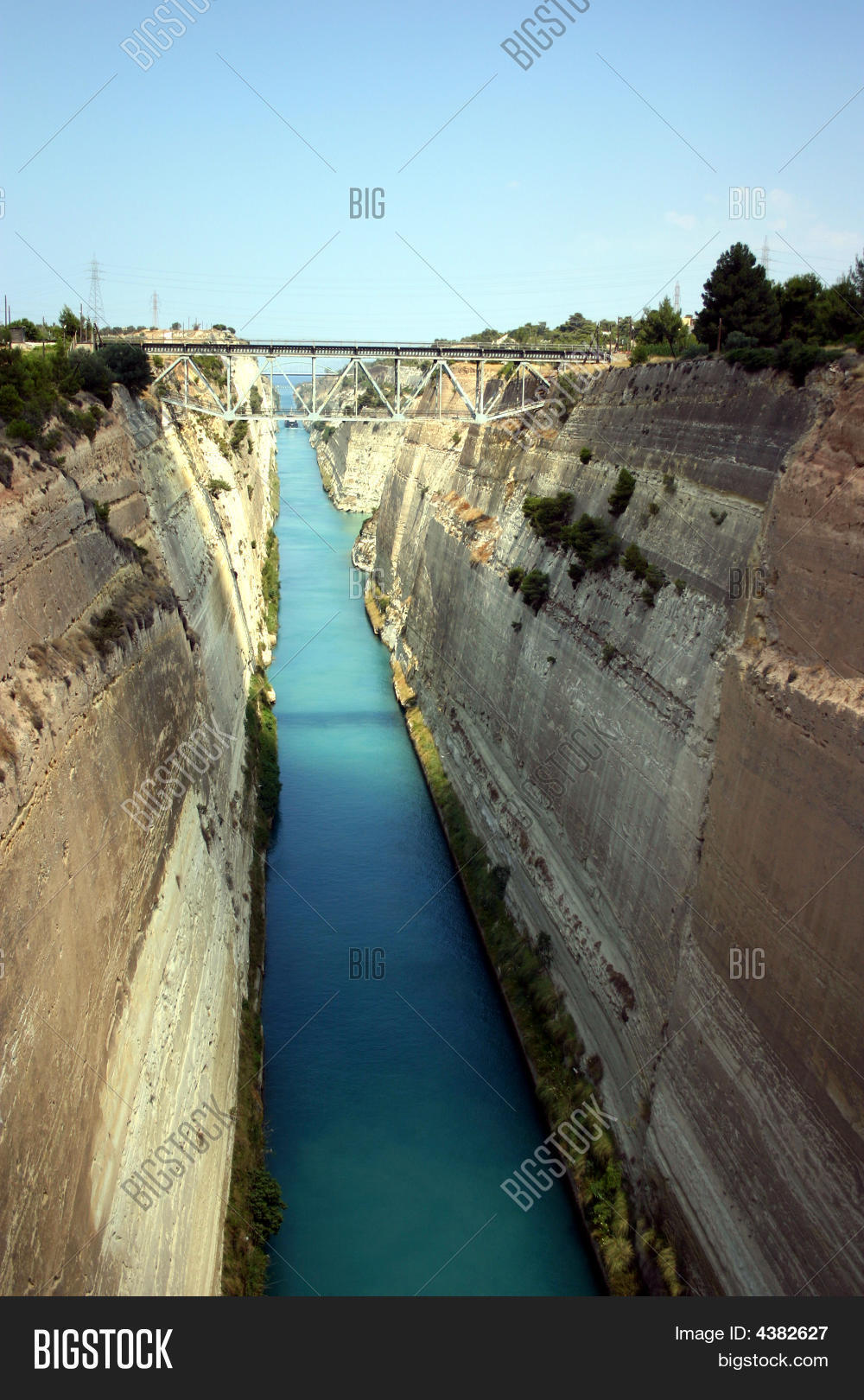 Corinth Canal Bridge Image & Photo (Free Trial) | Bigstock
