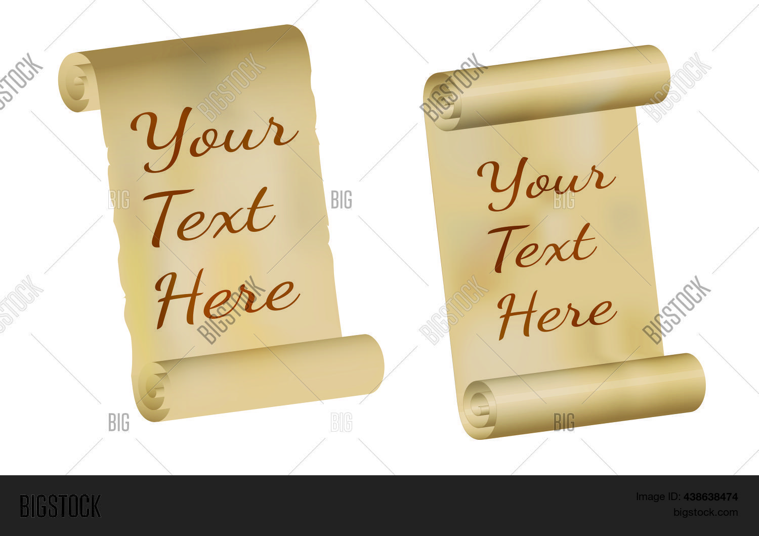 Parchment Scrolls Vector & Photo (Free Trial) | Bigstock