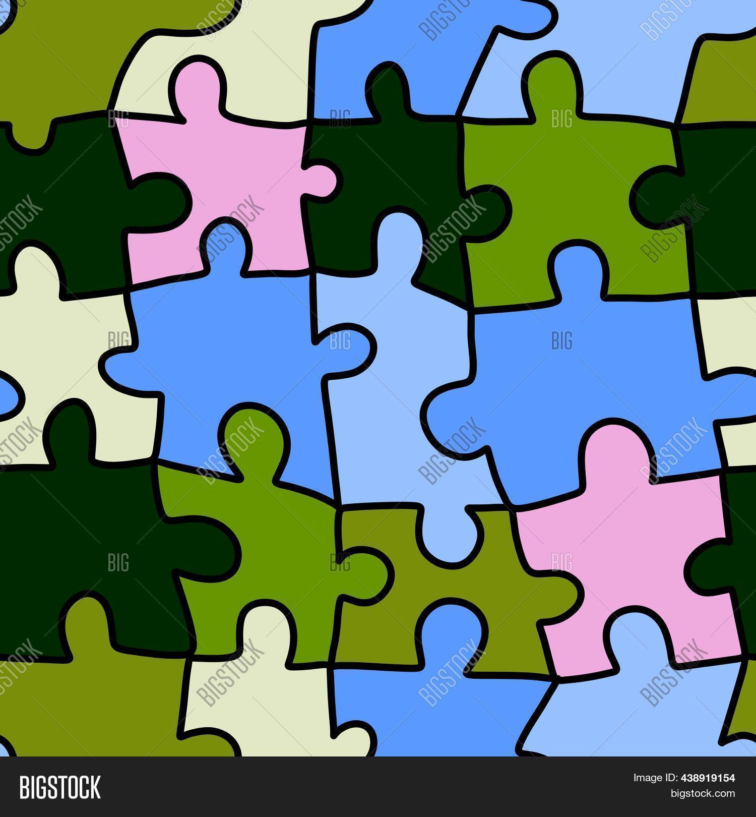 Seamless Puzzles Image & Photo (Free Trial) | Bigstock