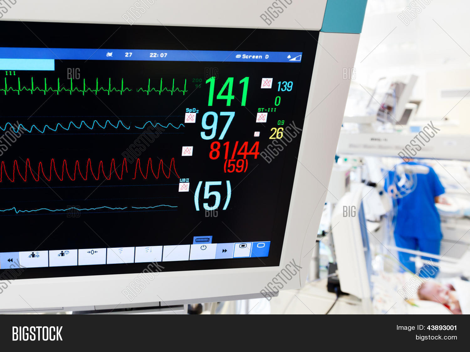 Neonatal ICU ECG Image & Photo (Free Trial) | Bigstock