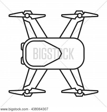Drone Outline Vector Vector & Photo (Free Trial) | Bigstock