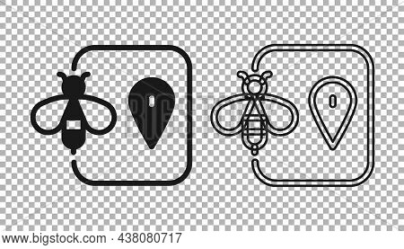 Black Bee Location Vector & Photo (Free Trial) | Bigstock