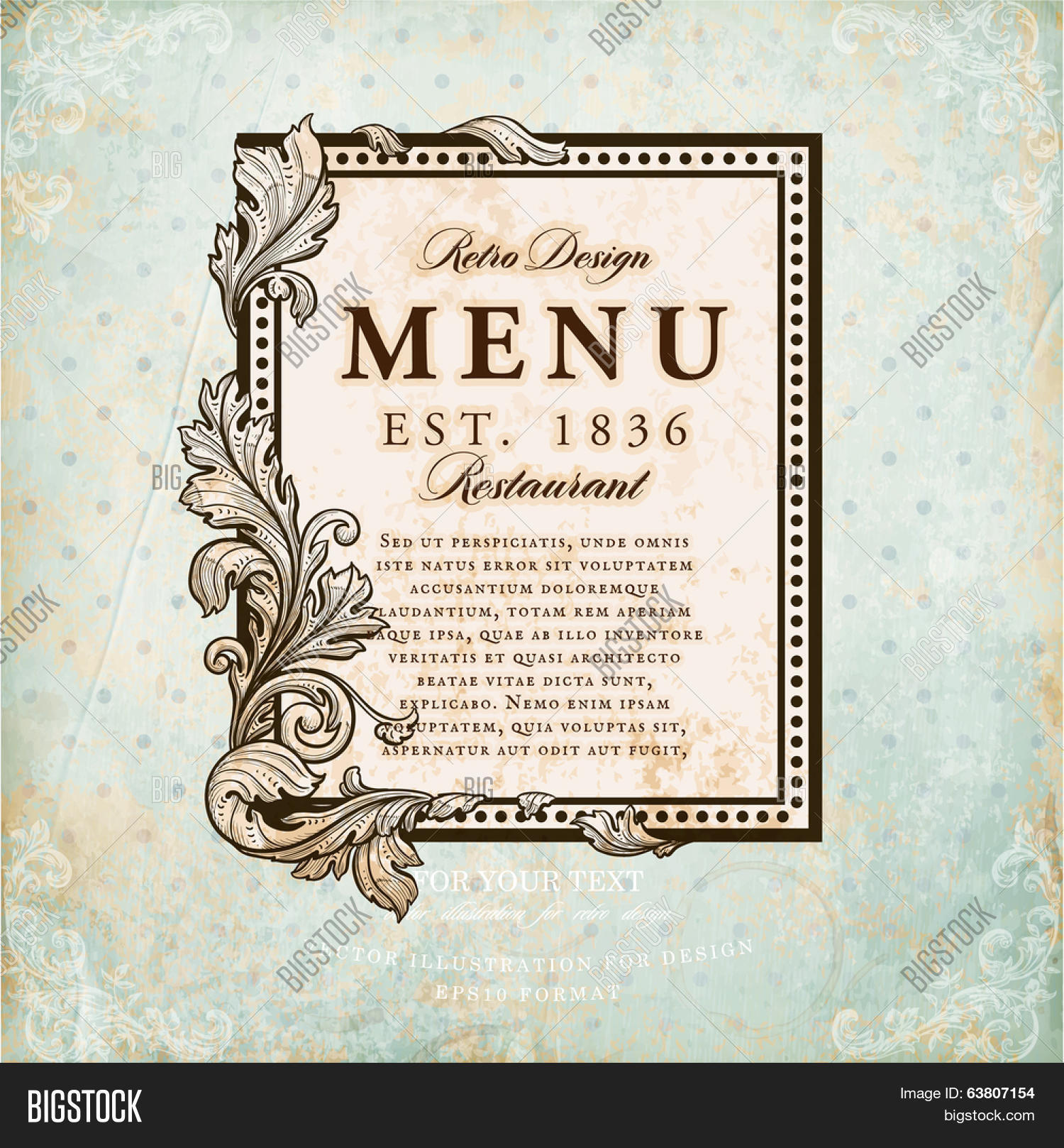 Restaurant Label Vector & Photo (Free Trial) | Bigstock