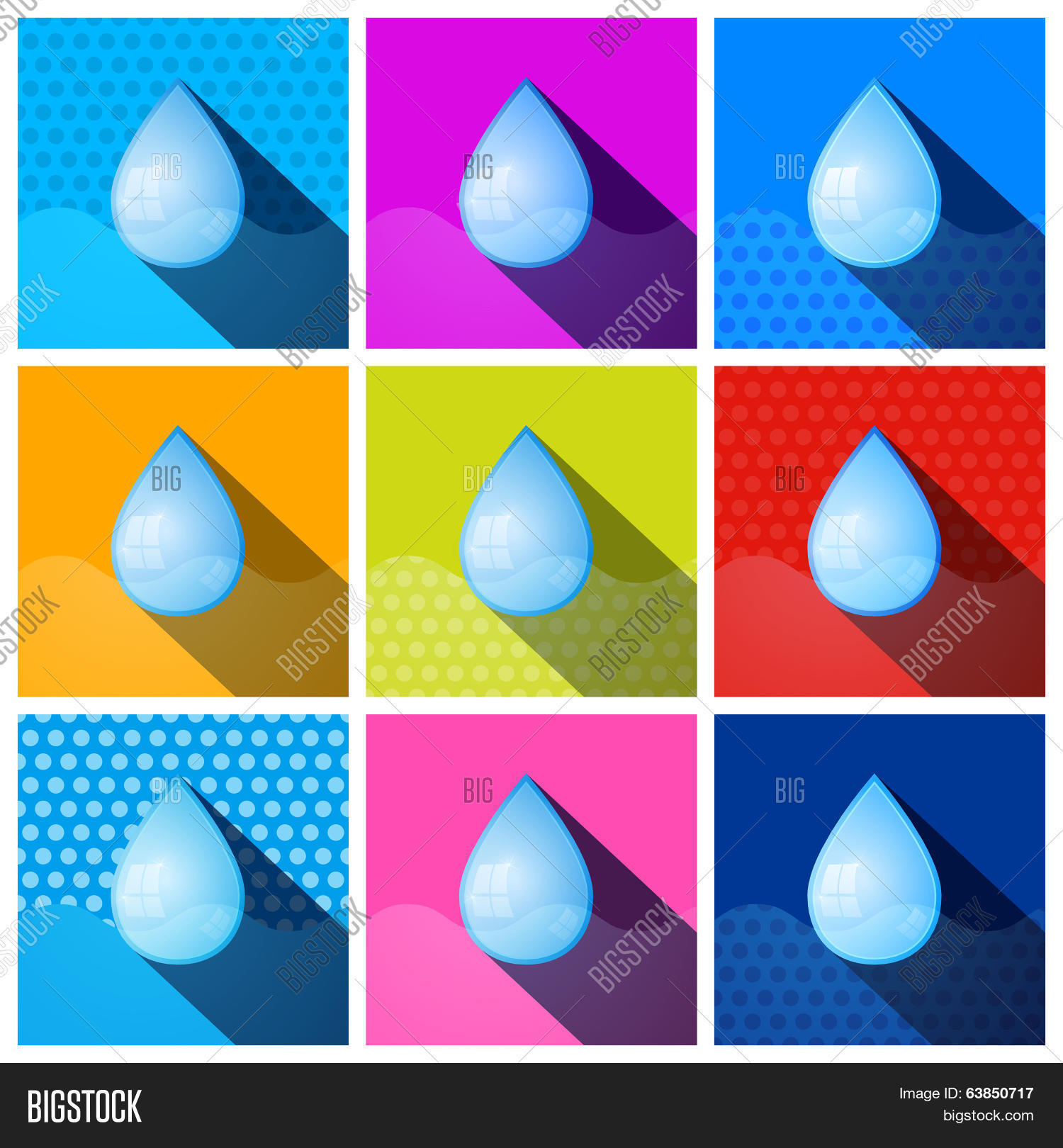 Colorful Vector Water Vector & Photo (Free Trial) | Bigstock