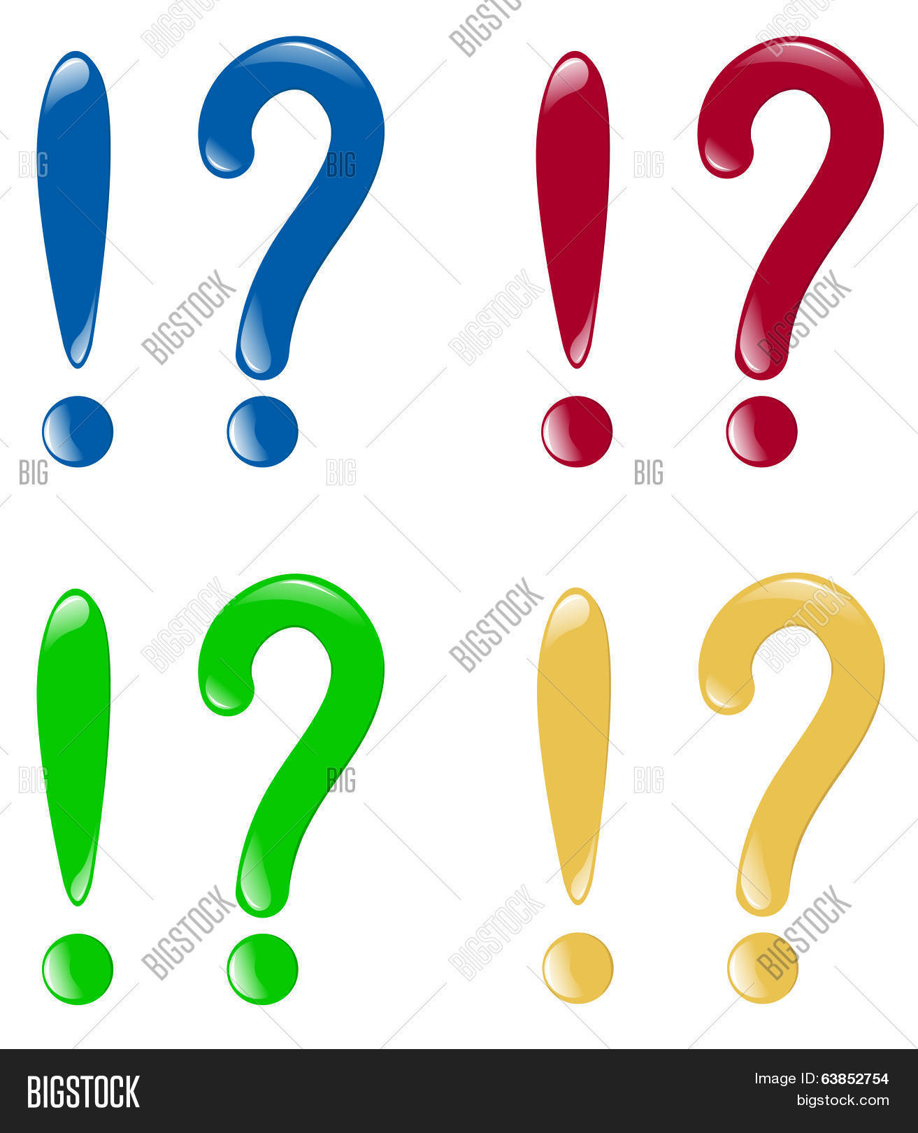 Exclamation Question Vector & Photo (Free Trial) | Bigstock