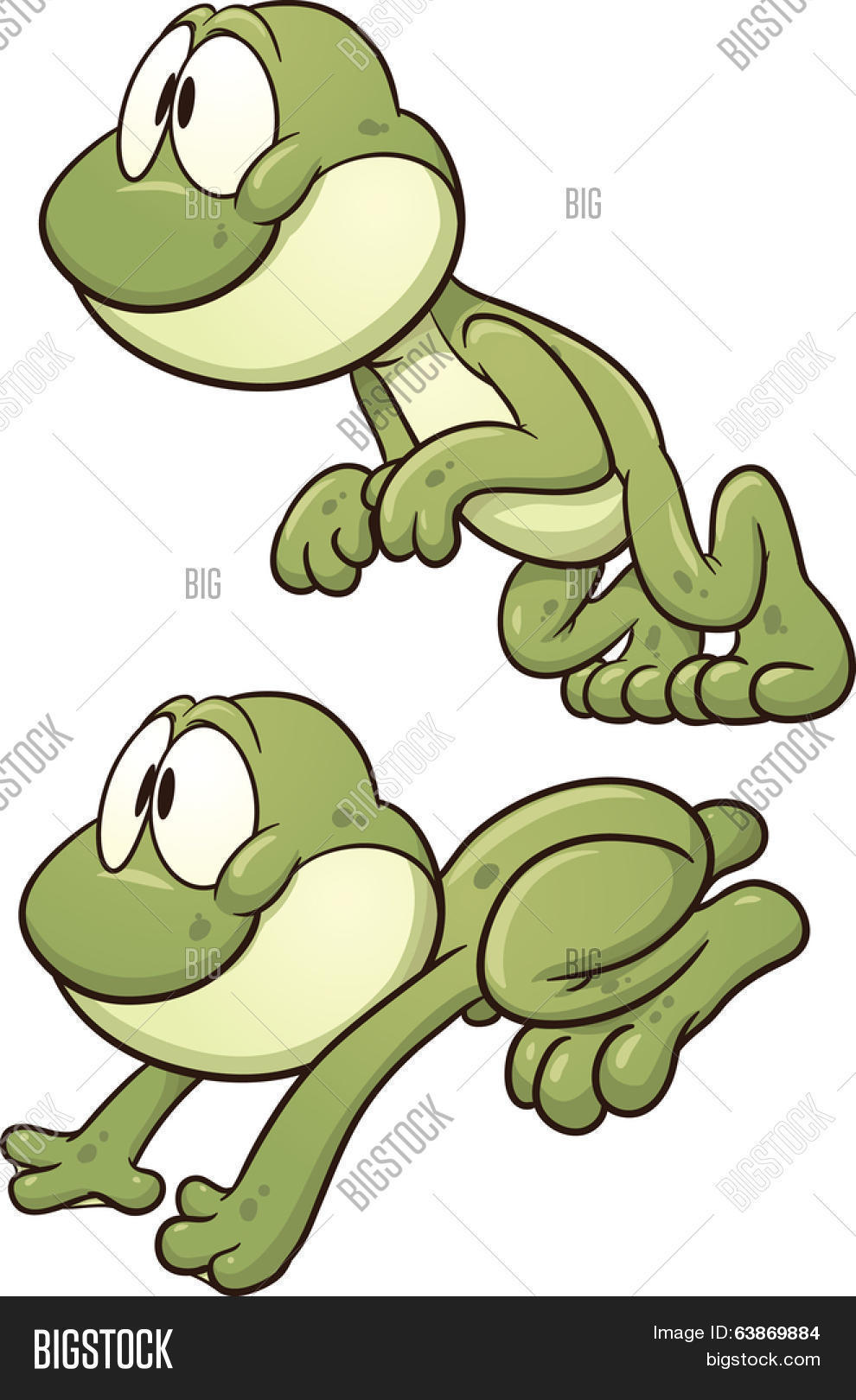 Cute Cartoon Leaping Vector & Photo (Free Trial) | Bigstock