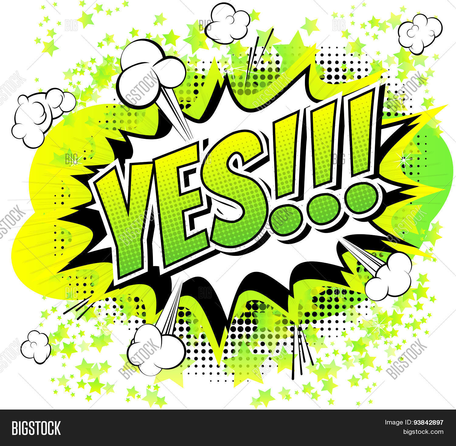 Yes - Comic Book, Vector & Photo (Free Trial) | Bigstock