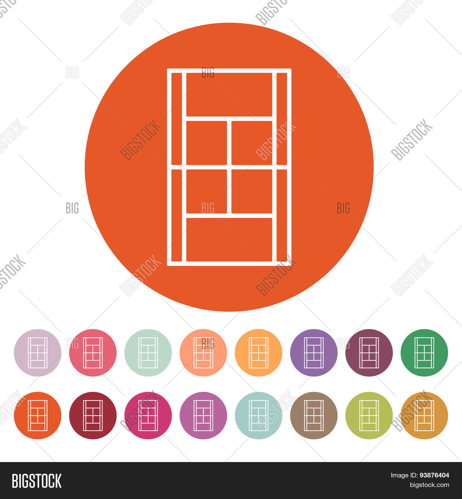 Tennis Court Icon. Vector & Photo (Free Trial) | Bigstock