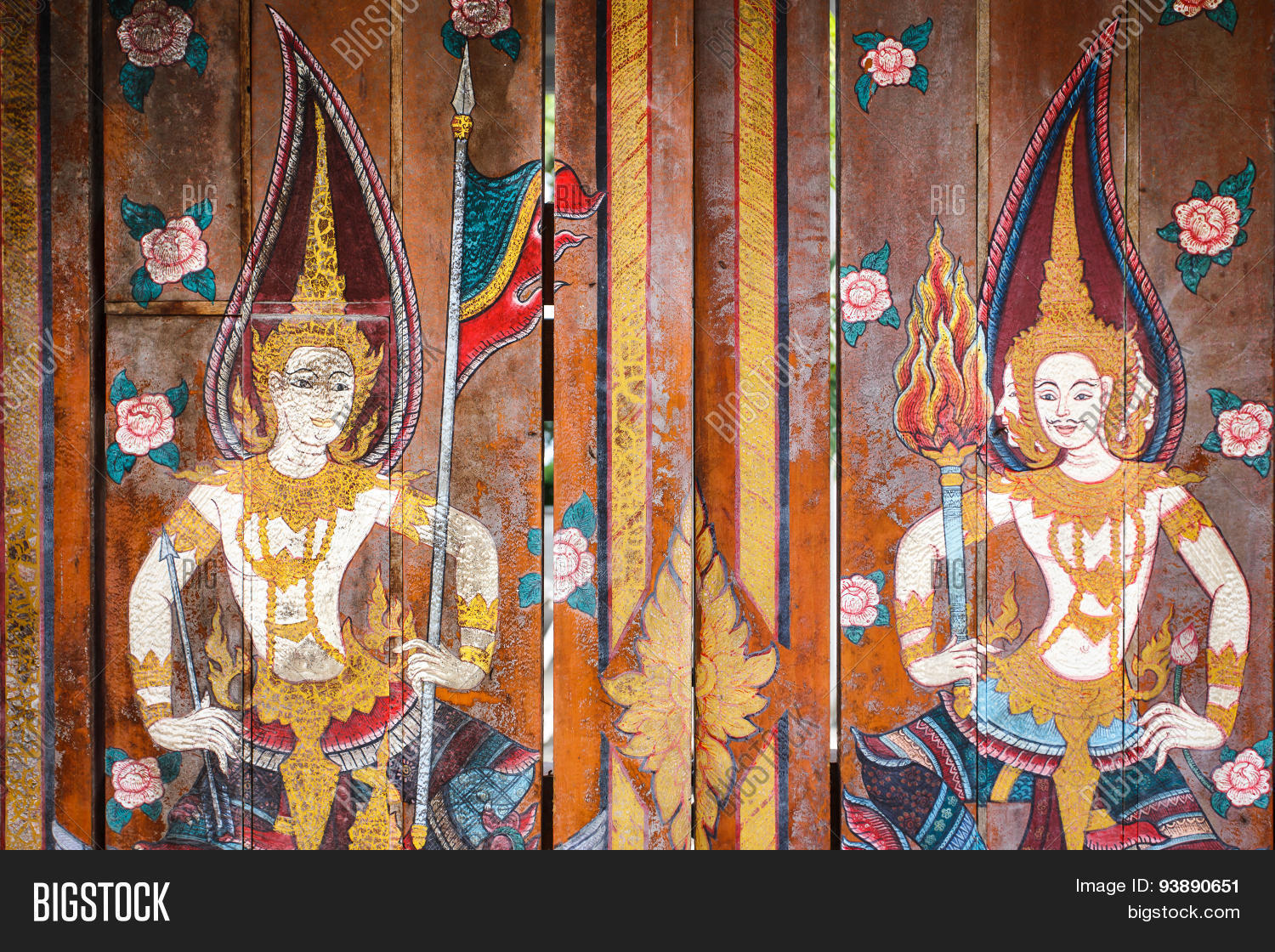 Thai Style Drawing On Image & Photo (Free Trial) | Bigstock