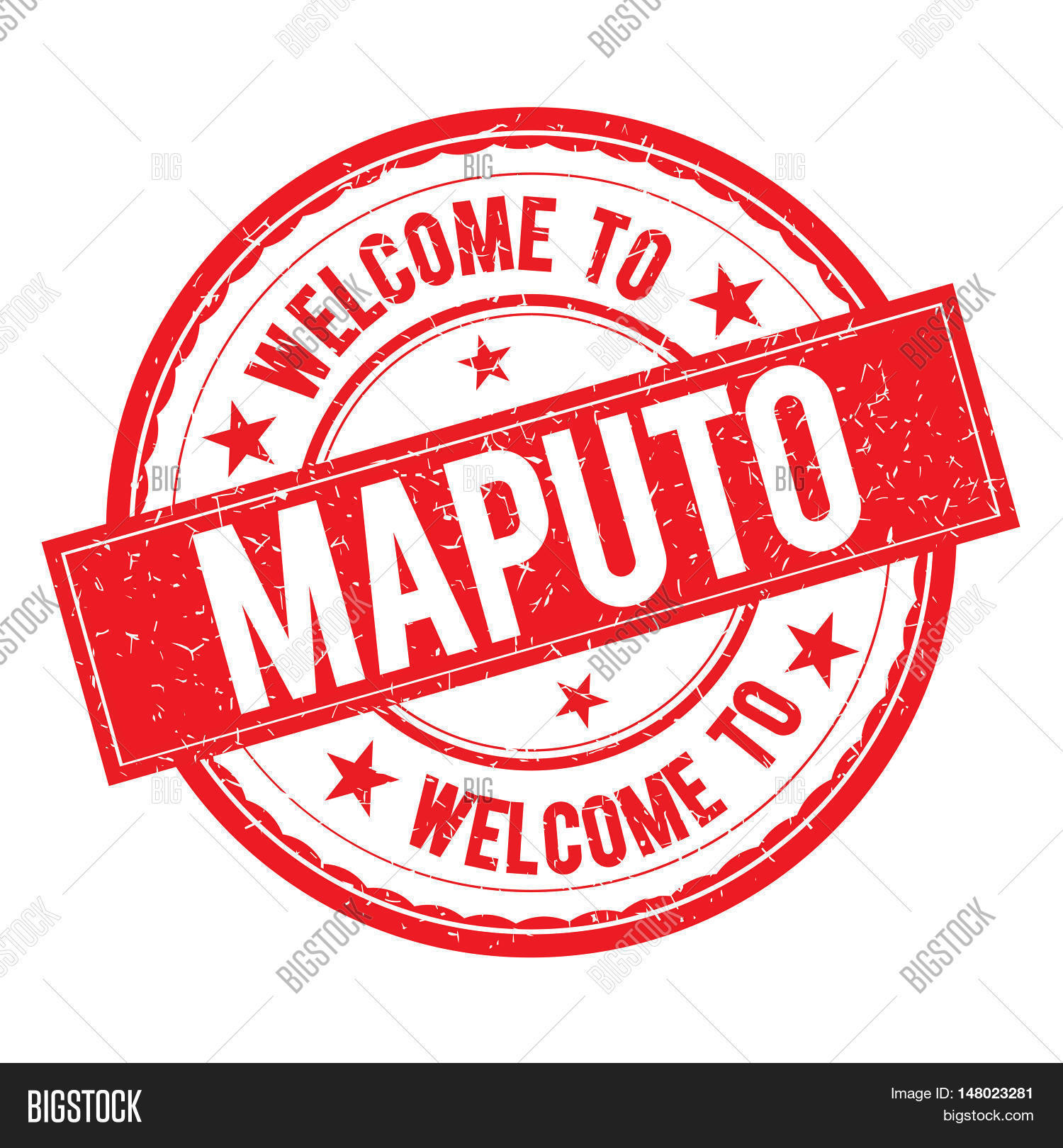 Welcome Maputo Stamp Image & Photo (Free Trial) | Bigstock