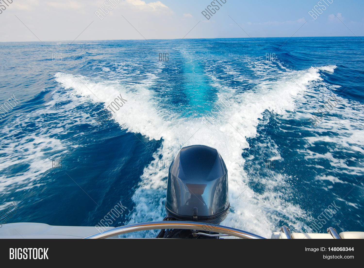 Boat Engine Motion Sea Image & Photo (Free Trial) | Bigstock