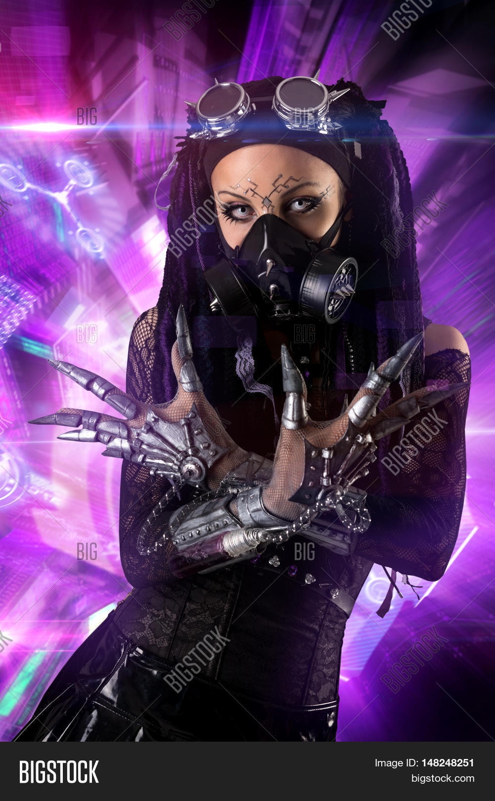 Cyber-gothic Girl Image & Photo (Free Trial) | Bigstock