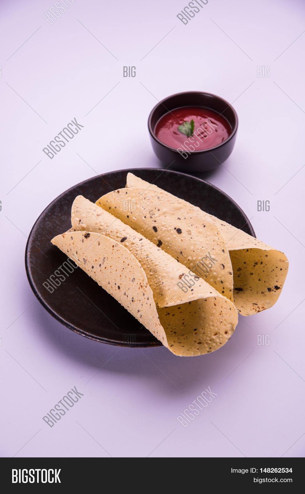 Rosted Papad Roll Image & Photo (Free Trial) | Bigstock