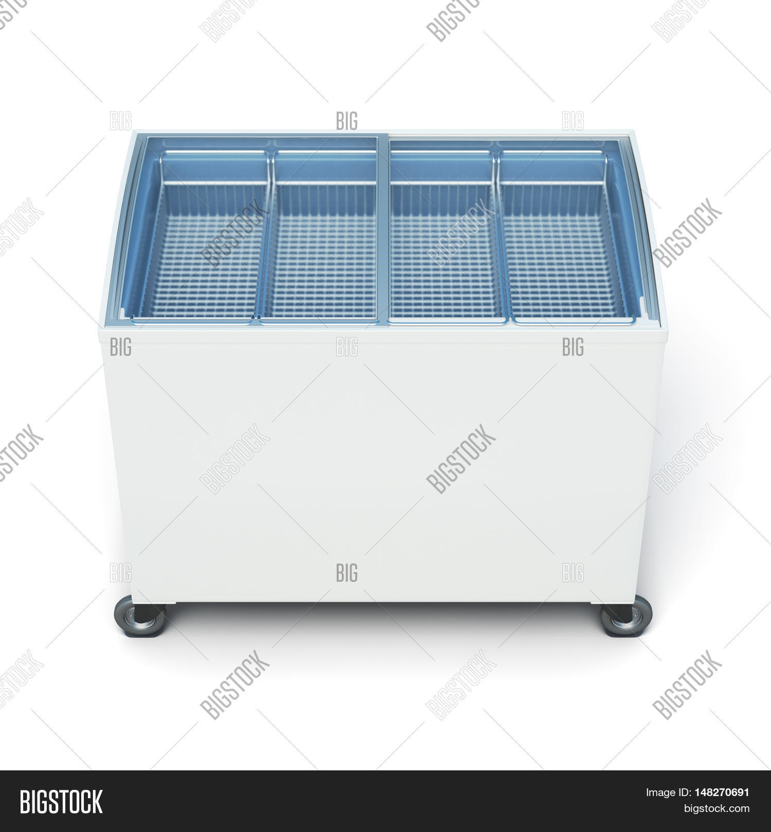 Chest Freezer Isolated Image & Photo (Free Trial) | Bigstock