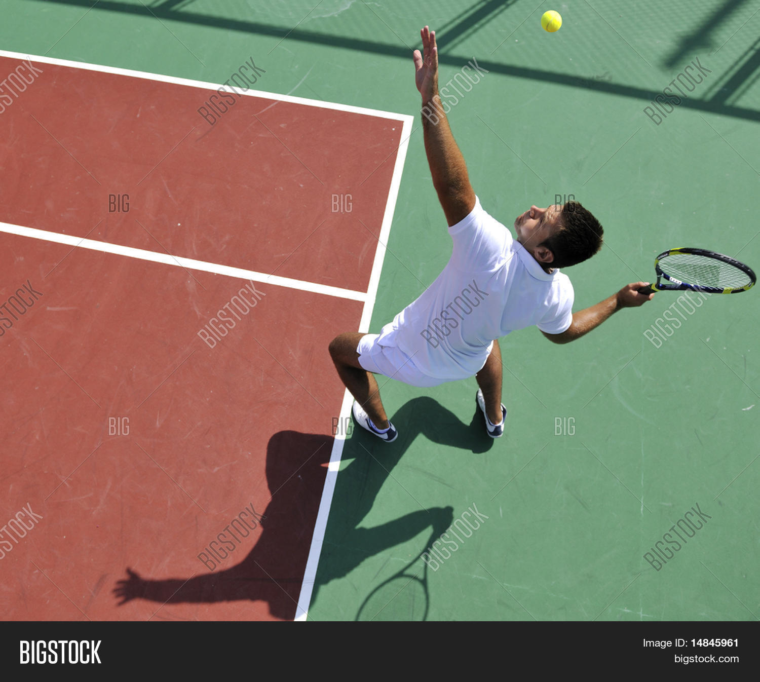 Young Man Play Tennis Image & Photo (Free Trial) | Bigstock