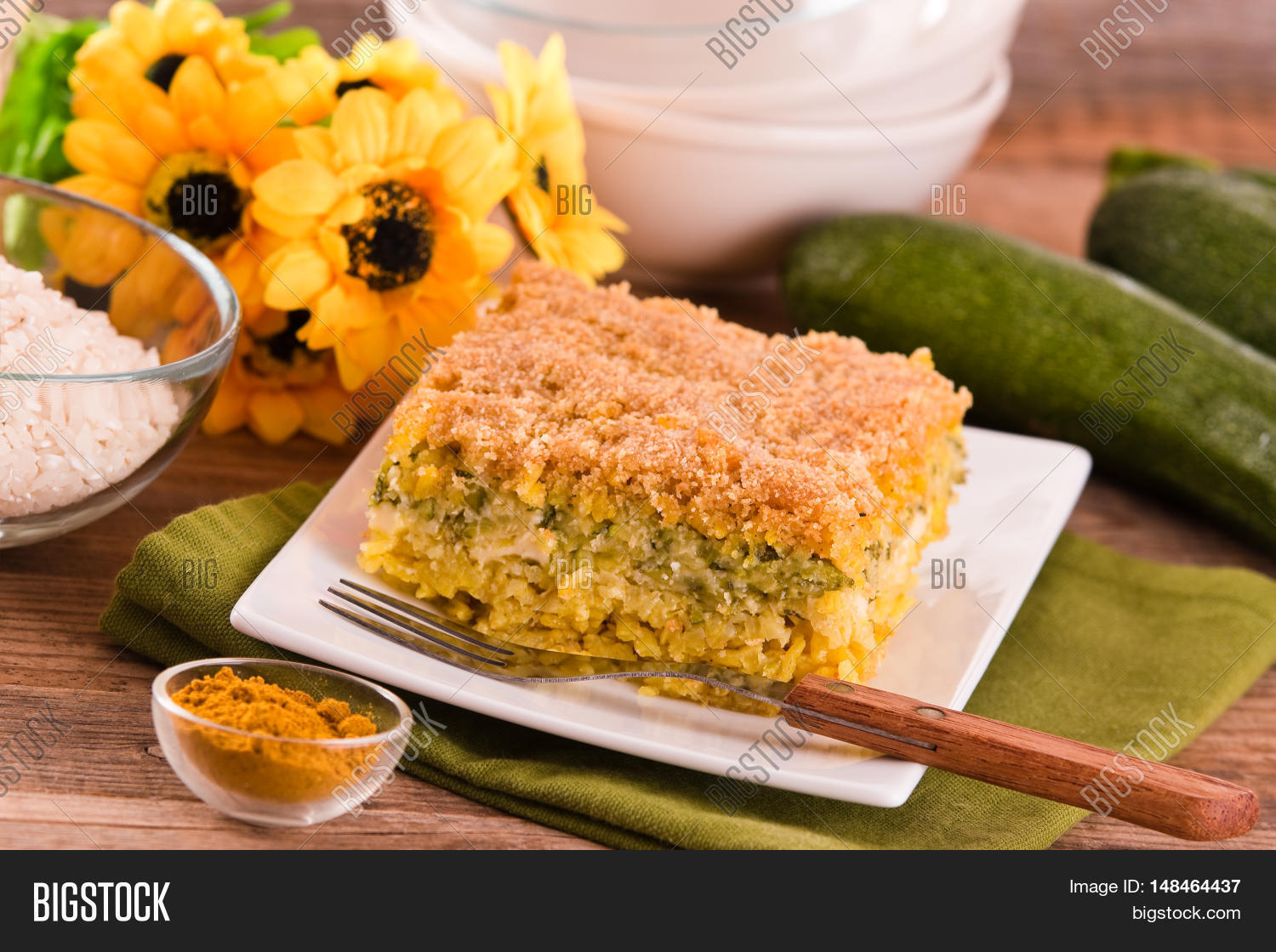 Rice Timbale Zucchini Image & Photo (Free Trial) | Bigstock