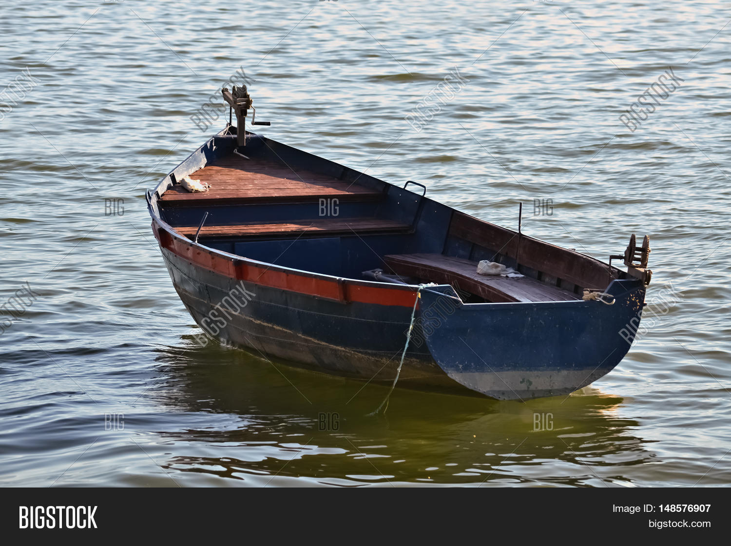 Anchored Old Rowboat Image & Photo (Free Trial) | Bigstock