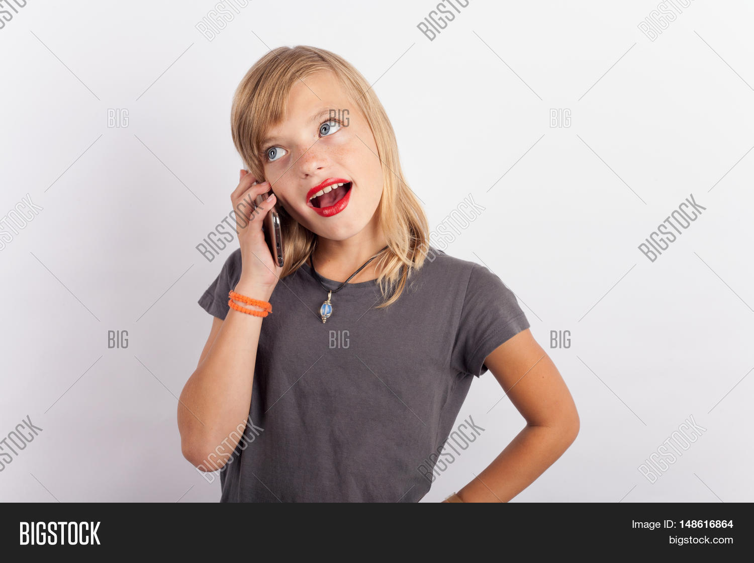 Young Girl Speaking On Image & Photo (Free Trial) | Bigstock